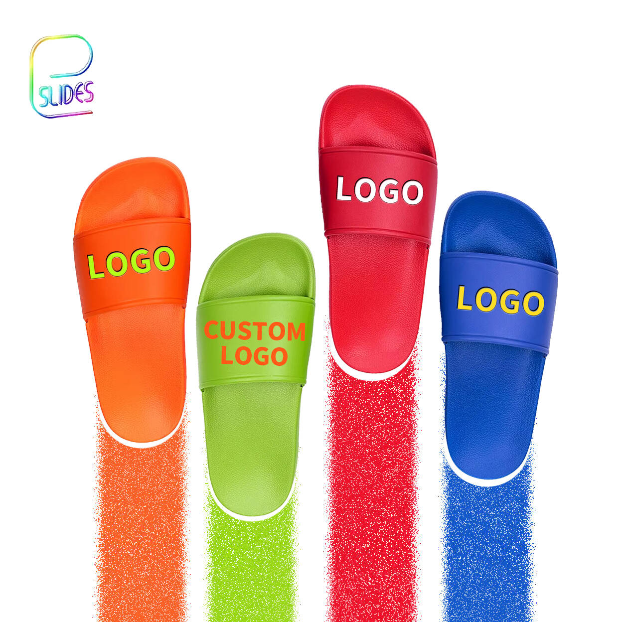 2025 Summer Black PVC Slippers Support small team small batch customization exclusive name